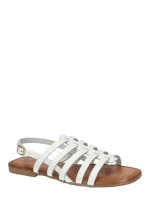 BELLA VITA Cage Sandal - White Leather