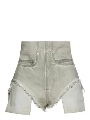 Rick Owens Dirt Cutoffs Denim Shorts - Off White