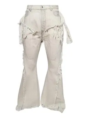 Rick Owens Slivered Bootcut Jeans - Ivory