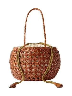 Dragon Diffusion Juventus Woven Leather Tote - Brown