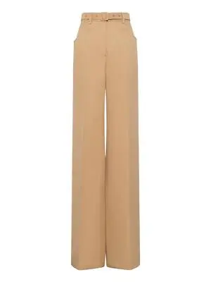 Gabriela Hearst Norman Wide-leg Linen Pants - Wheat