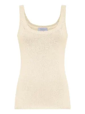 Gabriela Hearst Brigid Knit Tank Top - Off White