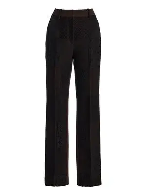 MEL USINE Amandine Wool Blend Pants - Black