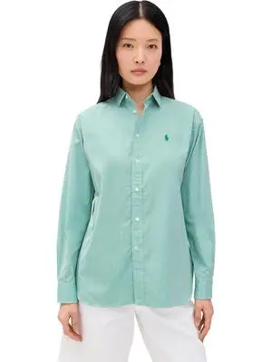 Polo Ralph Lauren Long Sleeve Button-down Shirt - 2000b Green White