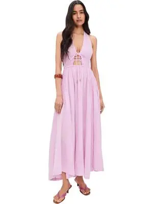 Free People Angel Maxi Dress - Lilac Bouquet