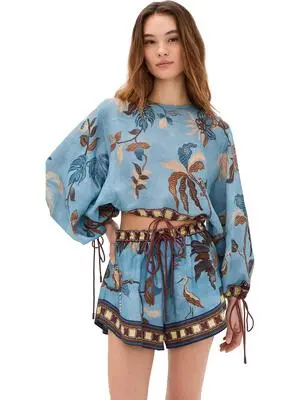 ALEMAIS Georgie Floral Print Top - Multi