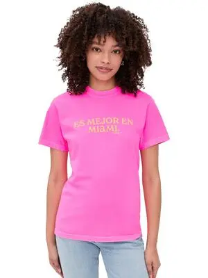 CONIGLIO PALM BEACH Miami Tee - Pink
