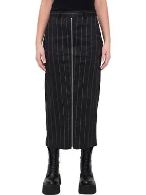 R13 Front Zip Striped Trousers