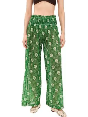 Sea Gloria Print Pants - Green