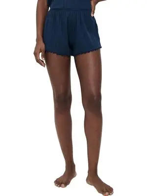 Eberjey Pointelle Shorts - Navy