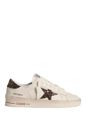 GOLDEN GOOSE Stardan Leather Sneakers - Brown