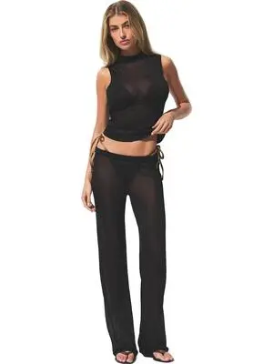 SKIMS Slinky Knit Mock Neck Tank Top - Obsidian