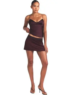 SKIMS Satin Cami - Currant