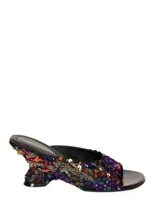 Dries Van Noten Embellished Open-toe Sandals - Black