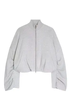 Dries Van Noten Draped Jersey Jacket - Grey