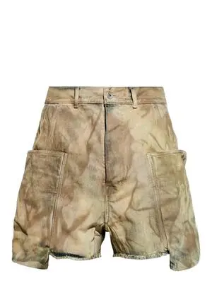 Rick Owens Frayed Pocket Shorts - Neutrals