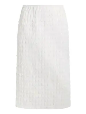 Proenza Schouler White Label Lori Textured Midi Skirt - Neutrals
