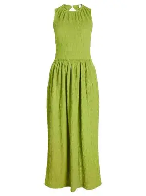 Proenza Schouler White Label Zoira Textured Maxi Dress - Green