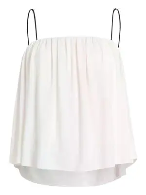 Proenza Schouler White Label Vanna Gathered Strap Blouse - White