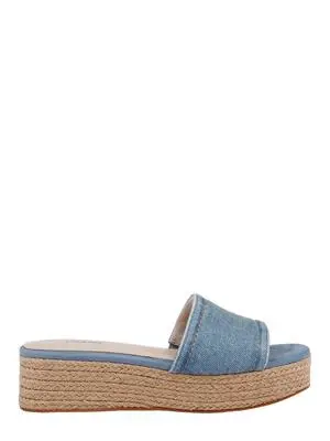 L'Agence Ramani Platform Espadrille - Light Denim