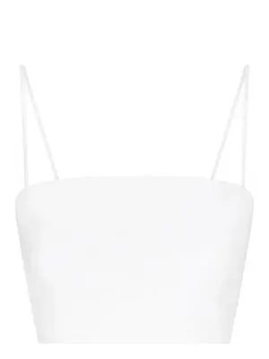 Gabriela Hearst Nadir Top In Sea Island Cotton - White