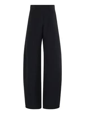 Gabriela Hearst Merat Barrel-leg Silk Wool Cady Pant - Black