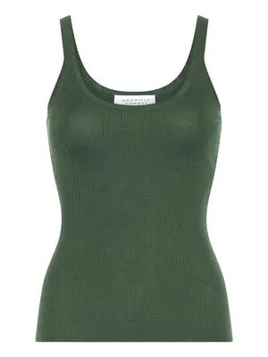 Gabriela Hearst Cinxia Knit Tank Top - Olive