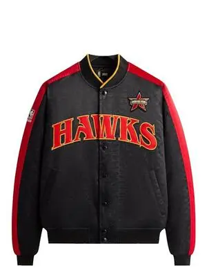 Kith Nba Allstar Atlanta Hawks Bomber Jacket - Black