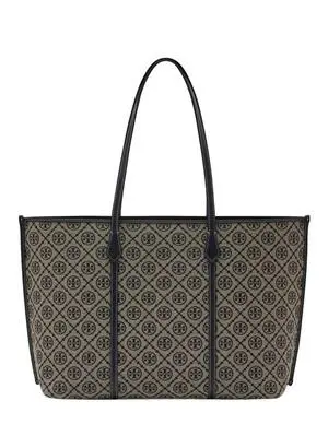 Tory Burch Perry T Monogram Tote Bag - Tory Navy Blue