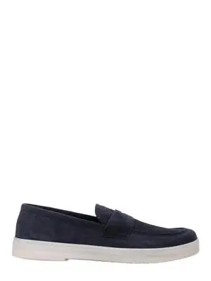 Prada Leather Strap Loafers - Blue