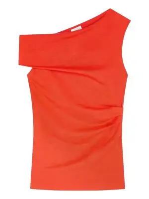 Dries Van Noten Off-shoulder Jersey Top - Orange