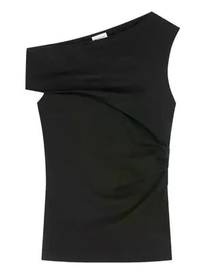 Dries Van Noten Off-shoulder Jersey Top - Black