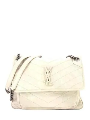 Saint Laurent Niki Chain Flap Medium Shoulder Bag - Neutrals