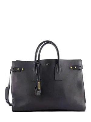 Saint Laurent Sac De Jour Souple Large Satchel - Black
