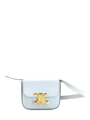 CELINE Triomphe Shoulder Bag Smooth Calfskin Mini