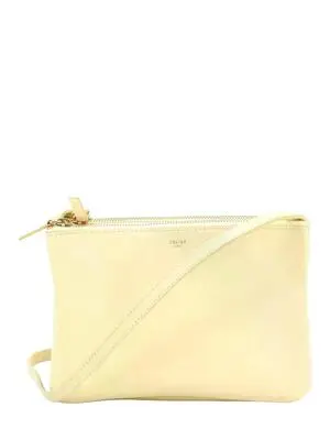 Celine Trio Leather Small Crossbody Bag - Yellow