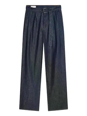 Dries Van Noten Belted Wide-leg Jeans - Blue