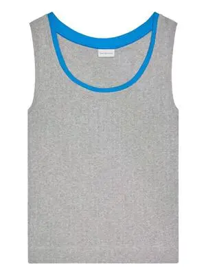 Dries Van Noten Cotton Tank Top - Grey