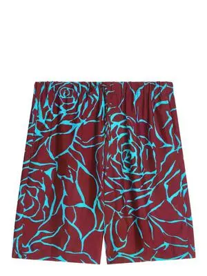 Dries Van Noten Floral-print Shorts - Red