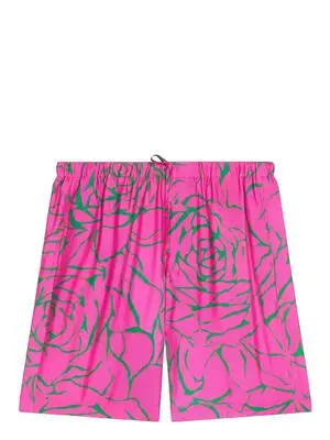 Dries Van Noten Floral-print Shorts - Pink