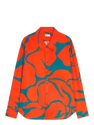 Dries Van Noten Floral Shirt - Orange