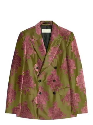 Dries Van Noten Double-breasted Blazer - Green