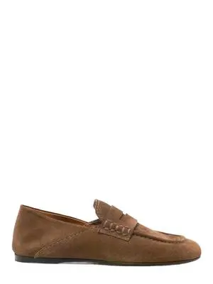 Sandro Suede Loafers - Brown