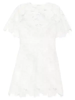 Sandro Floral Lace Mini Dress - White
