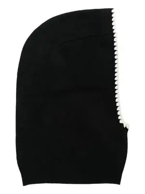 Sandro Crochet-trimmed Wool Balaclava - Black