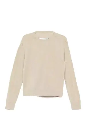 Rick Owens Ribbed Pullover - Neutrals