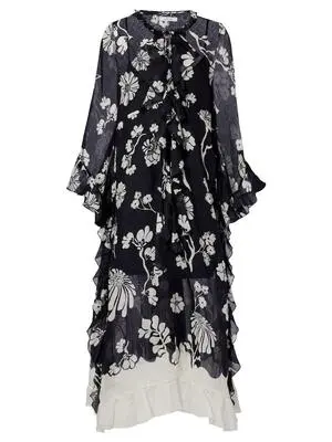 Dorothee Schumacher Floral Daydream Midi Dress - Blue