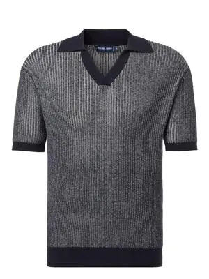 Frescobol Carioca Rino Cotton And Cashmere Polo Shirt - Blue
