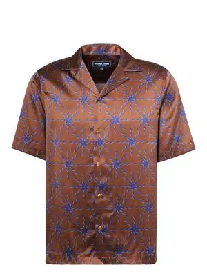 Frescobol Carioca Roberto Silk Shirt - Brown