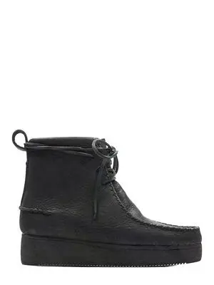 Clarks Lace-up Platform Shoes - Black